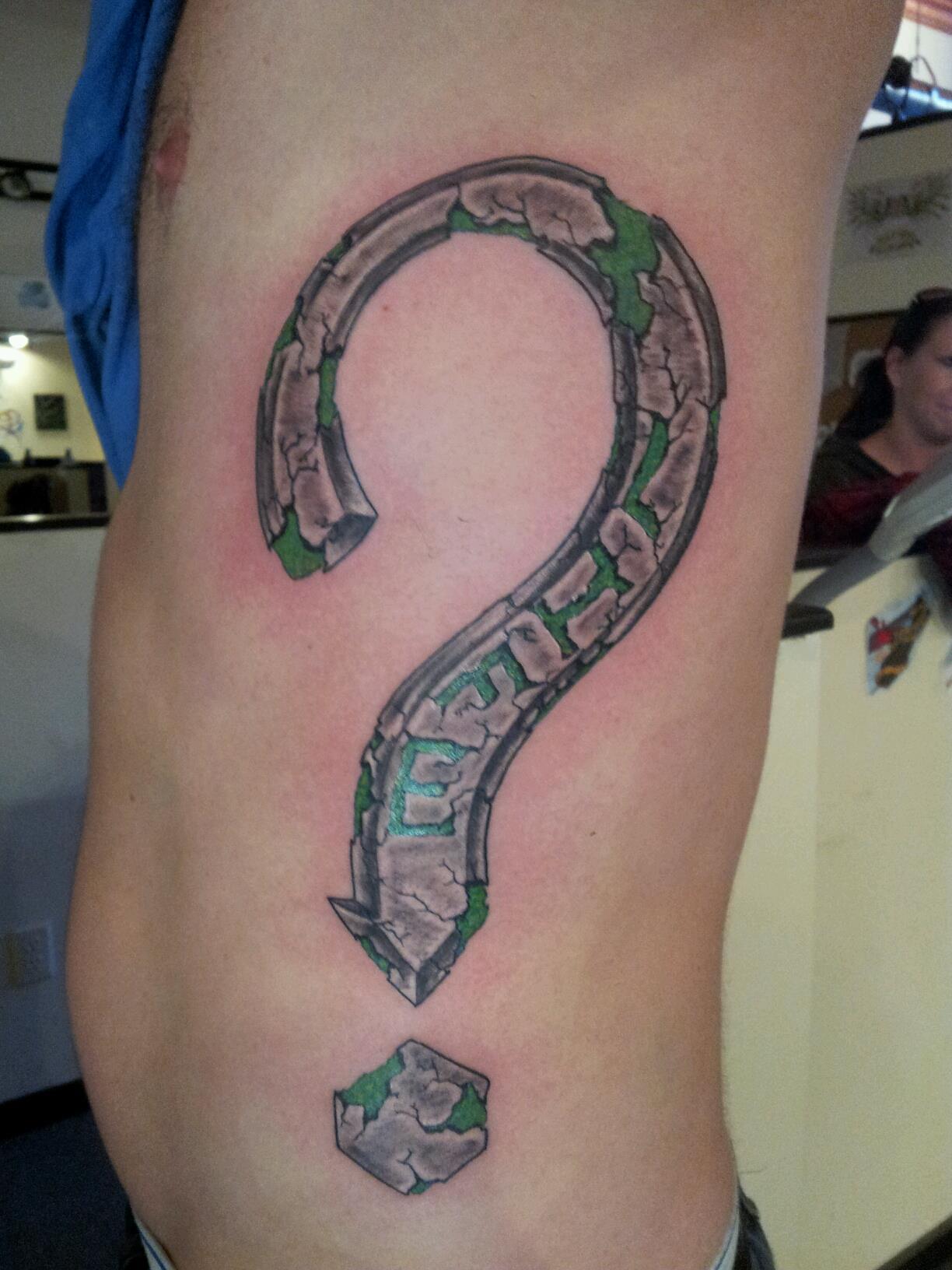 Riddler Question Mark Tattoo