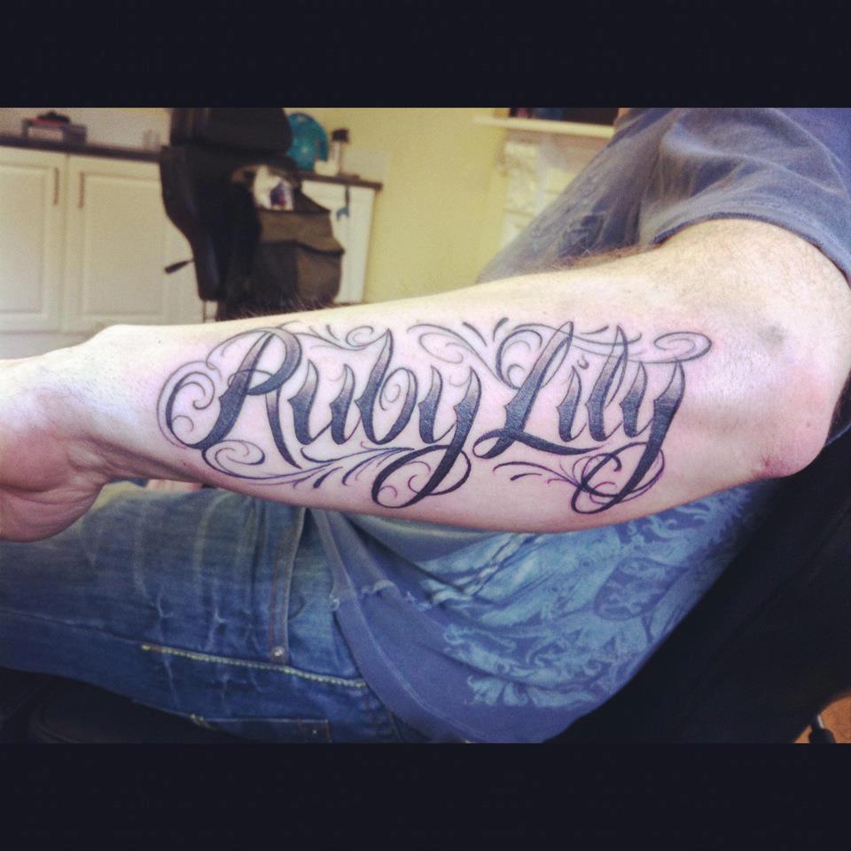 Ruby Name Tattoo