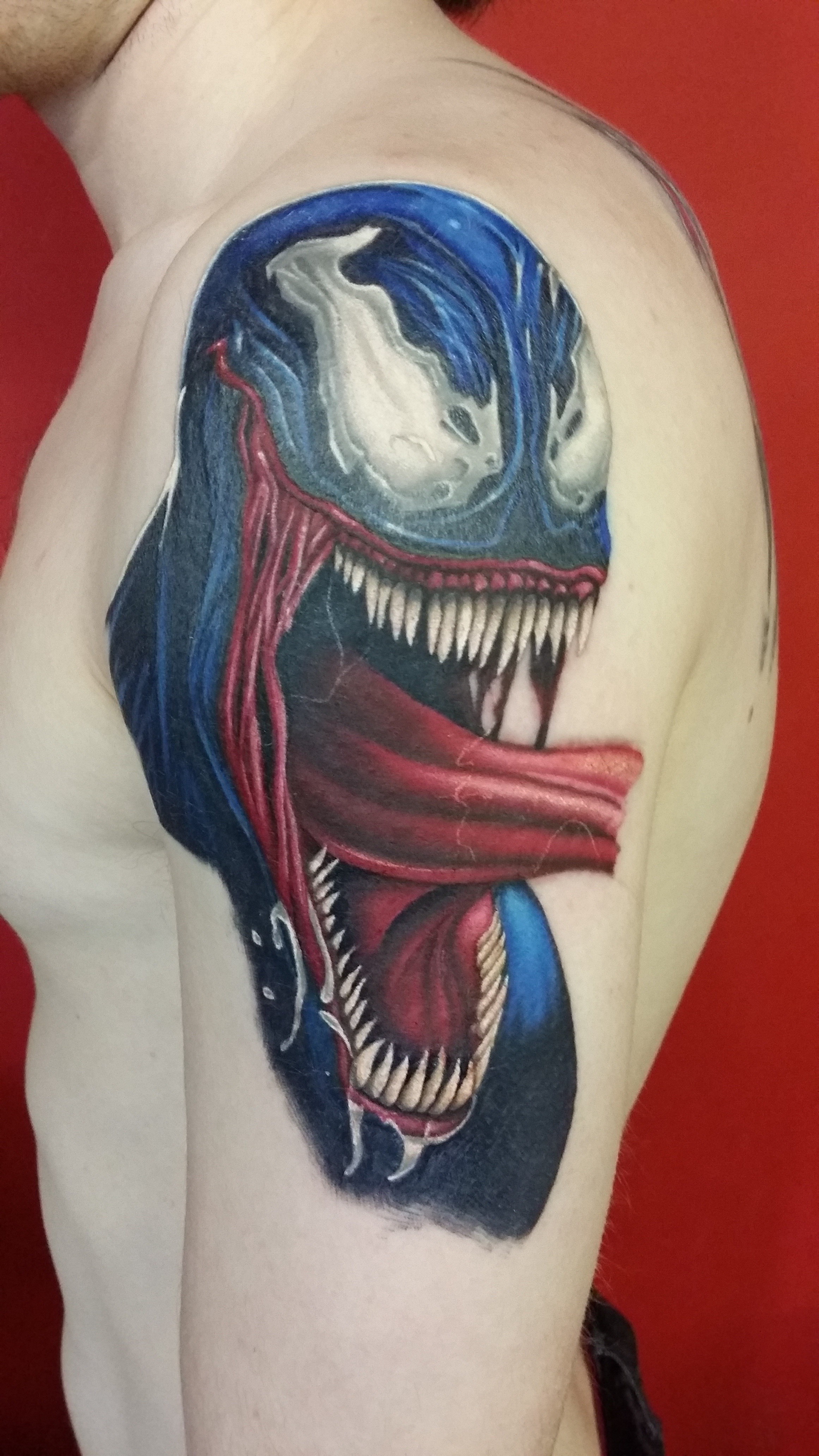 Venom Chest Tattoo