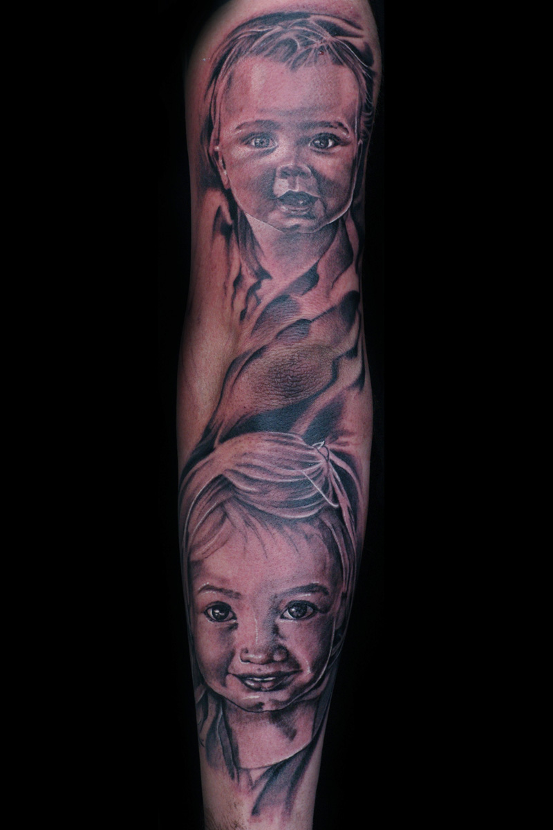 Portrait Tattoos On Arm