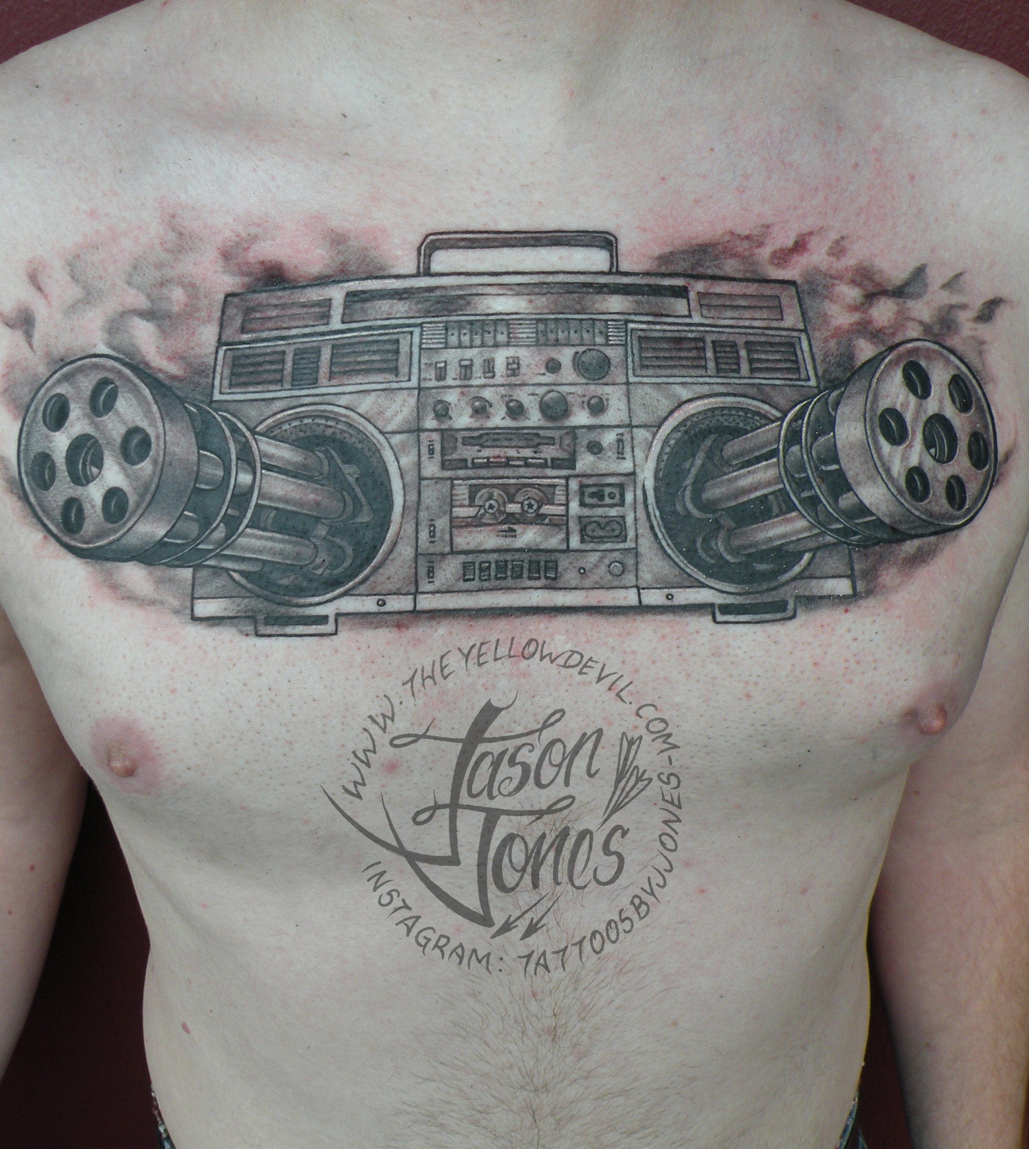 Ghetto Blaster Tattoo Designs