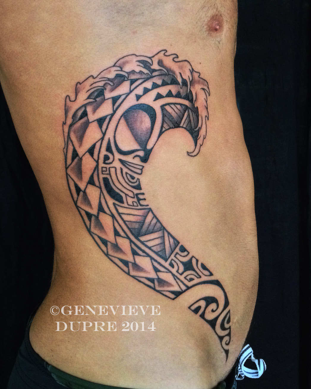 Polynesian Waves Tattoo