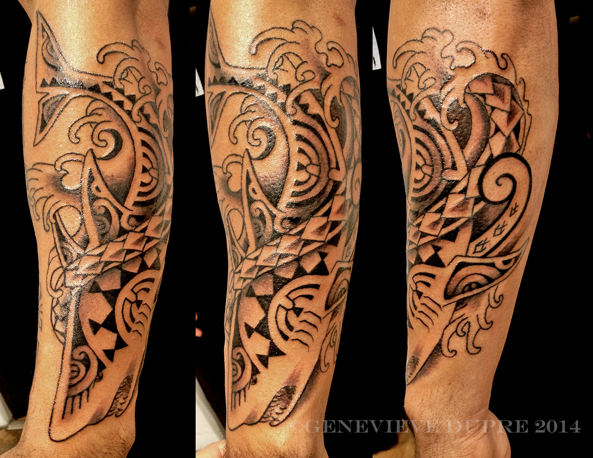 Polynesian Wave Tattoos