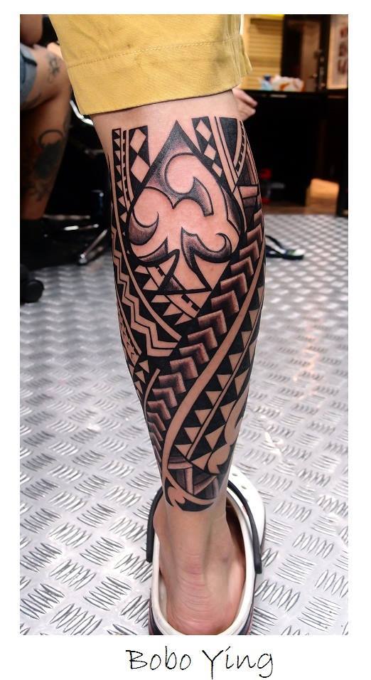 Maori Leg Tattoos For Women