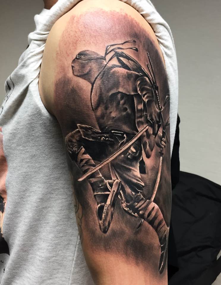 Ninja Warrior Tattoo Designs