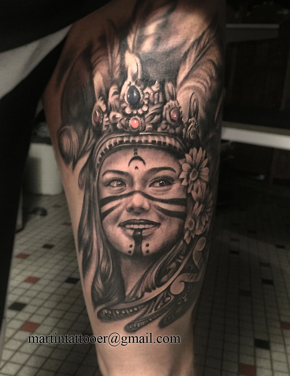 Aztec Princess Tattoo