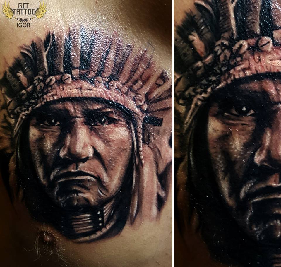 Chest Tattoo Igor Lubecki TrueArtists