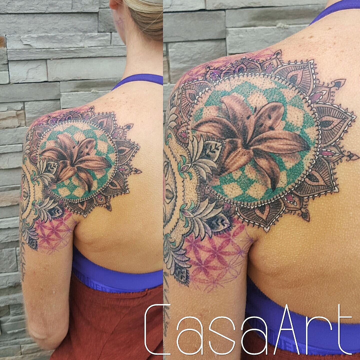 Sacred Geometry Tattoo Color