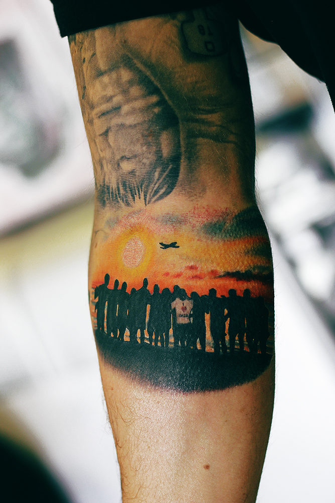 Sunset Arm Tattoos